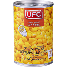 Sweet corn seeds in brine UFC wholesale premium Thai | Food Project