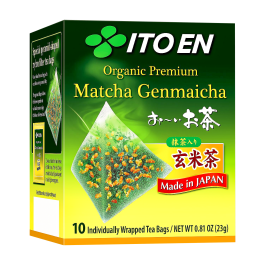 Matcha green tea mixed with roasted rice, Itoen bags, wholesale ...