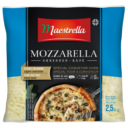 Maestrella grated mozzarella cheese 2.5 kg. Wholesale premium | Food ...