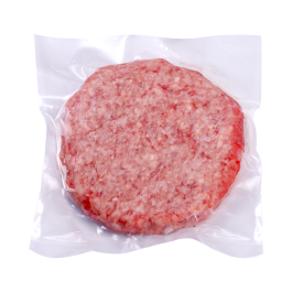 Frozen ground beef burger 200 grams. Wholesale premium | Food Project