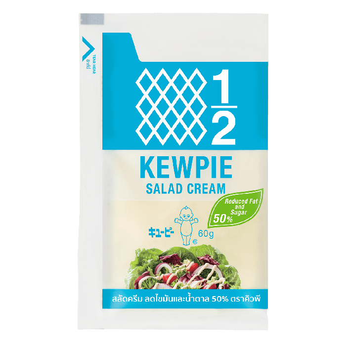 สลัดครีมลดไขมันและหวาน 50% แบบซอง 60 กรัม KEWPIE ขายส่ง | Food Project