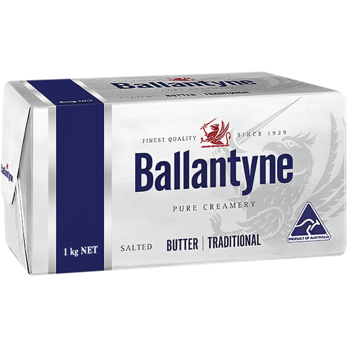 Real fresh salted butter, Ballantyne, 1 kg. Ballantyne, wholesale ...