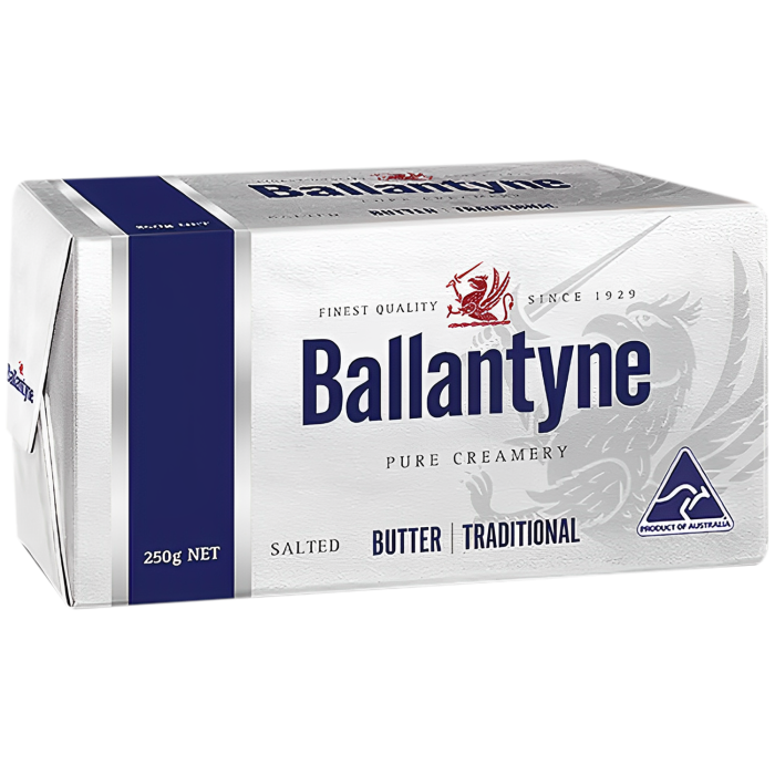 Real fresh salted butter, Ballantyne, 250 grams, Ballantyne wholesale ...