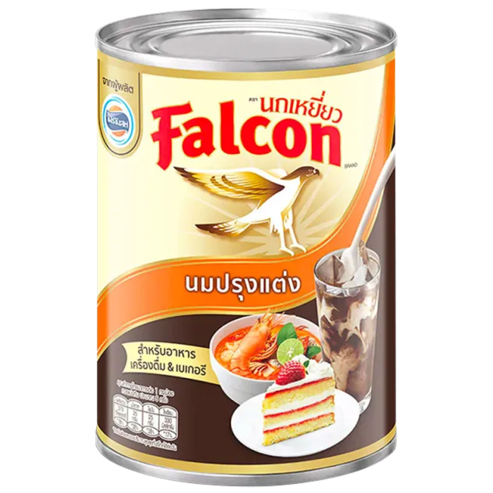 Falcon evaporated milk 368 grams, wholesale, premium, Thai | Food Project