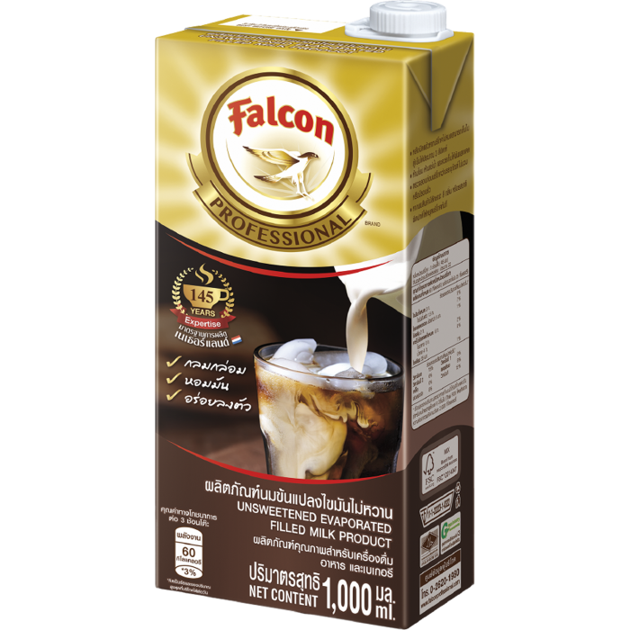Falcon unsweetened condensed milk, wholesale premium, Thai | Food Project